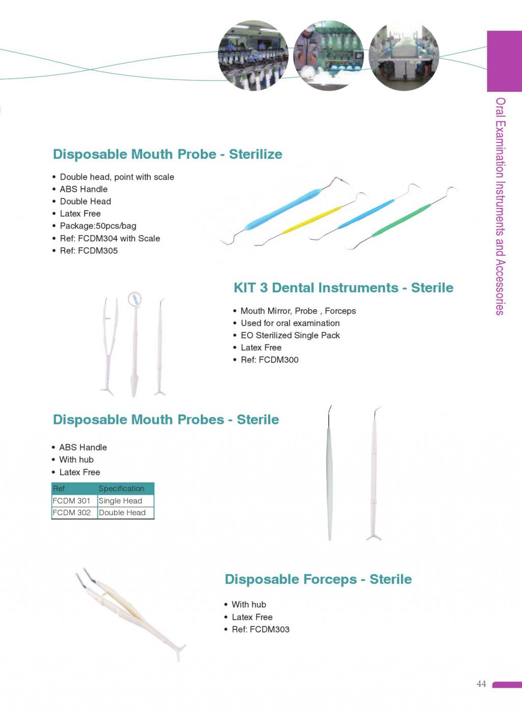 Oral Examination Instruments and Accessories | CDM Center